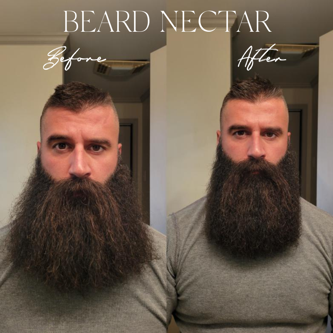 Beard Nectar grooming Kit - Premium Beard Balm + Sandalwood Comb
